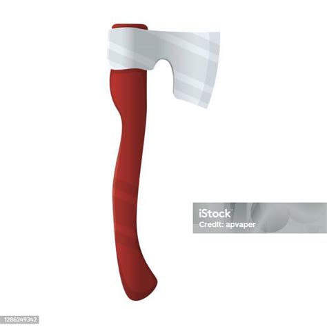 중세 전쟁 유형의 무기 도끼 개념 아이콘 도끼 오래된 차가운 무기 플랫 벡터 일러스트 흰색에 고립 살인의 만화 장비 강철에 대한