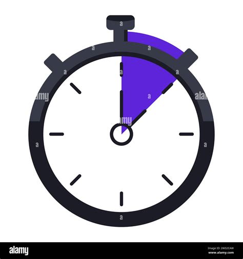 Timer With One Division Illustration Time Stopwatch Alarm Clock