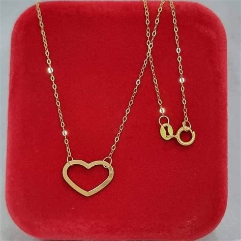 Heart Center Necklace 18k Gold Znz Jewelry Affordagold