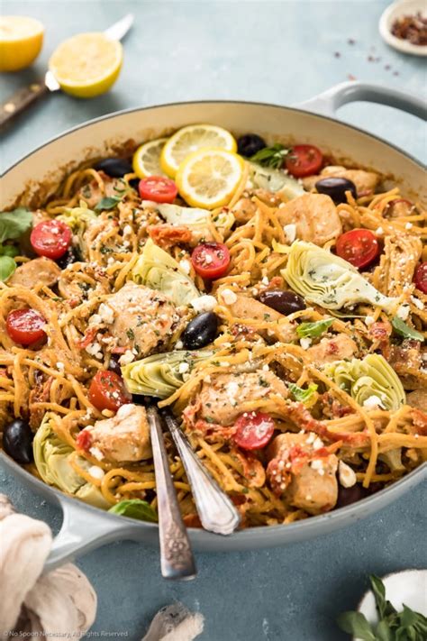 Mediterranean Pasta Recipe With Chicken No Spoon Necessary