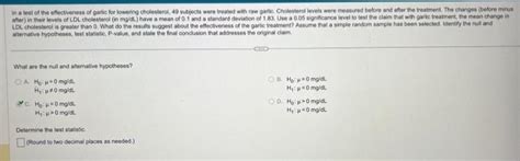 Solved Please Find The Value Of The Test Statistic P Value