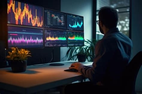 Premium Photo Data Science Technology For Data Analysis And Visualization