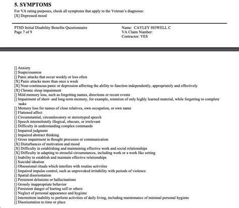 Ptsd Dbq Rating Ideas Rveteransbenefits