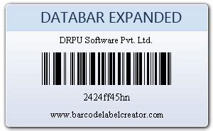 Databar Expanded 2D Barcode Label Creator Software Data Bar Code
