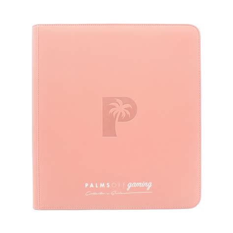 Collectors Series 12 Pocket Zip Trading Card Binder Pink