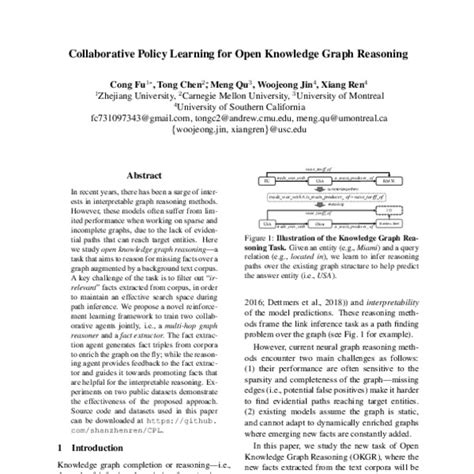 Collaborative Policy Learning For Open Knowledge Graph Reasoning Acl