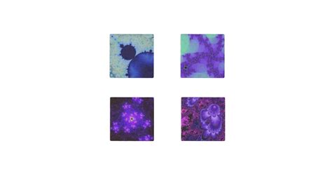 Cool Fractals Stone Magnet Set Zazzle