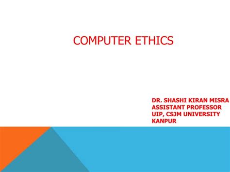 Computer Ethics Pdf Technology And Computing