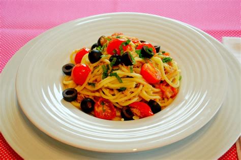 Receita Esparguete De Atum E Tomate Cherry Ingredientes