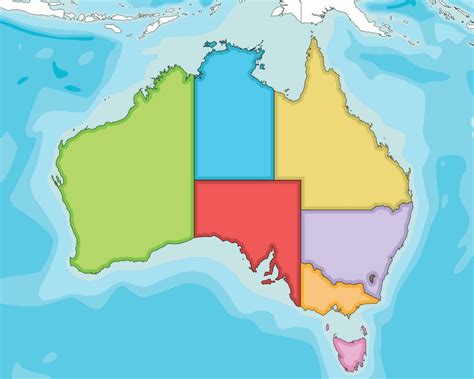 Map Of Australia Blank