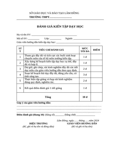 Pt01 Phieu Danh Gia Day Hoc Ktsp Pdf