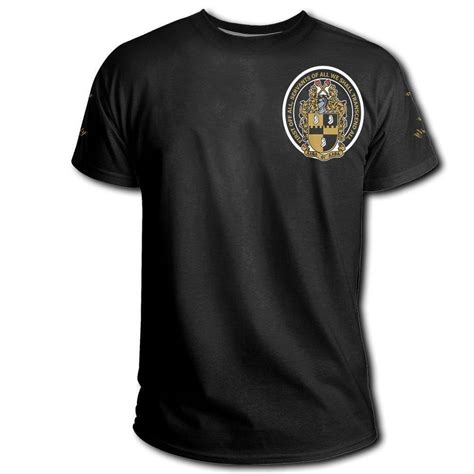 Fraternity Tshirt Black And Gold Alpha Phi Alpha Giza Tshirt Kreamshirt