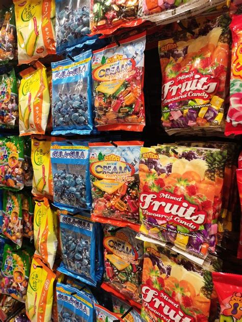The Selected Focus Of Sweets That Have Been Packaged And Hung For Sale Editorial Photography