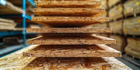 Premium Photo A Stack Of Oriented Strand Board