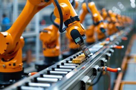 Modern Automation In Laboratory Research With Robotic Arms And Test Tubes Stock Image Image Of