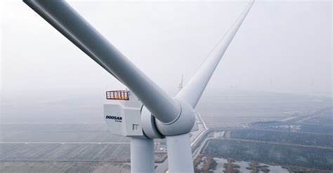 두산에너빌리티 8mw 해상풍력발전시스템 국제인증 취득