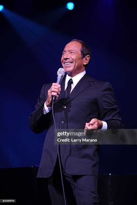 Singer Paul Anka Performs At Hard Rock Live Held At The Seminole Hard News Photo Getty Images