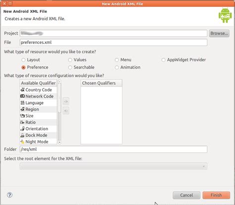 Unable To Add Preferencesxml Android Preferences In Xml Stack Overflow