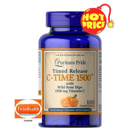 Puritans Pride Vitamin C 1500 Mg With Rose Hips Timed Release 100