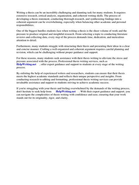 Thesis Recommendations Section Pdf