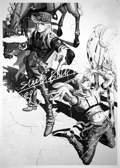 Artstation Jojo Steel Ball Run Artwork
