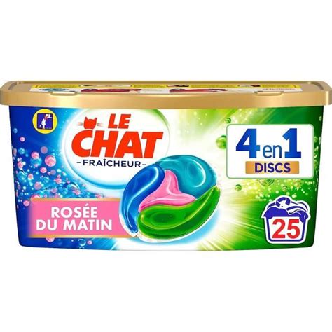 Dosettes Et Tablettes De Lessive Chat Discs Fraîcheur 25 Lavages