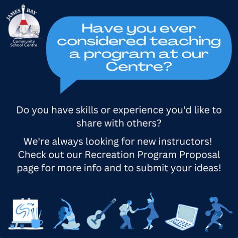 Recreation Program Proposal James Bay Community School Centre