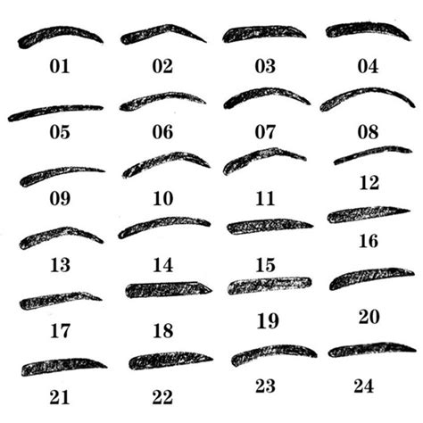 24 Styles Grooming Eyebrow Stencil Kit Makeup Tool Grandado