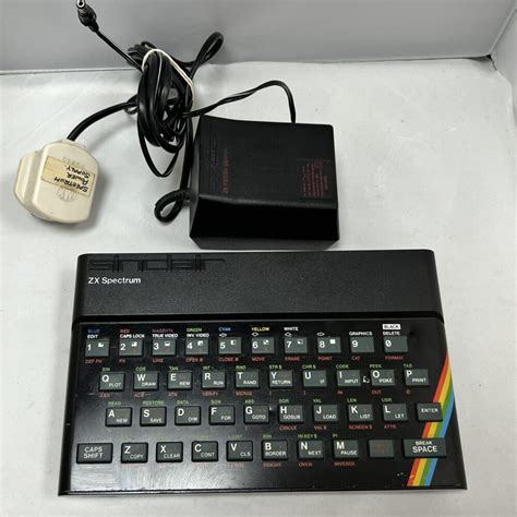 Upgraded Sinclair Spectrum 48k With Rubber Keys And Zx Power Supply