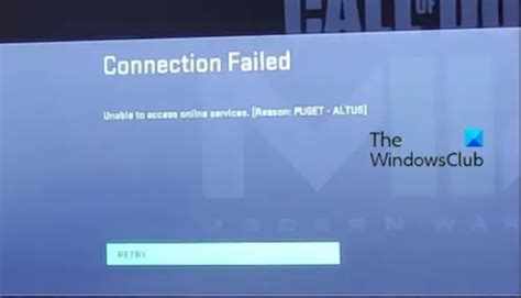 Fix PUGET ALTUS Error In Modern Warfare And Warzone