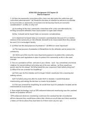 ADMJ 001 Assignment 10 Chapter 10 Marcus Esquivel Pdf ADMJ 001