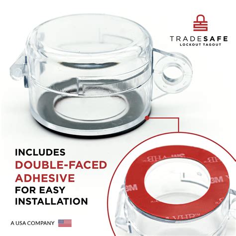 Round Push Button Lockout Large 5 Pack Tradesafe