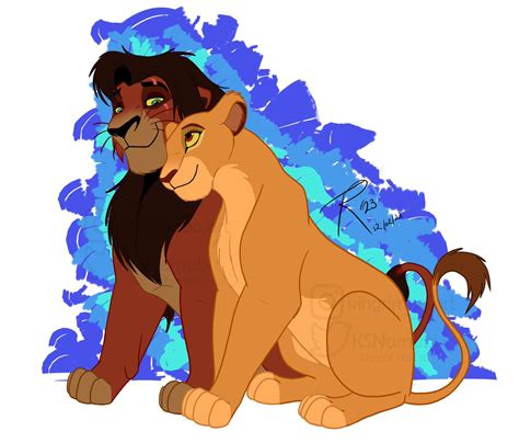 Lion King Drawings Kovu And Kiara
