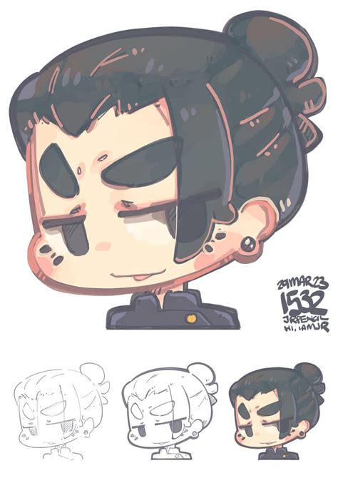 ArtStation Suguru Geto Hand Drawing Reference Chibi How To Draw Hands