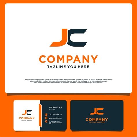 Premium Vector Initial Modern Letter Logo Design Template Jc