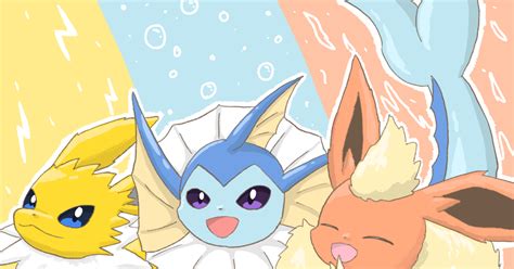 ポケモン ブイズ初代進化組 Aobaのイラスト Pixiv