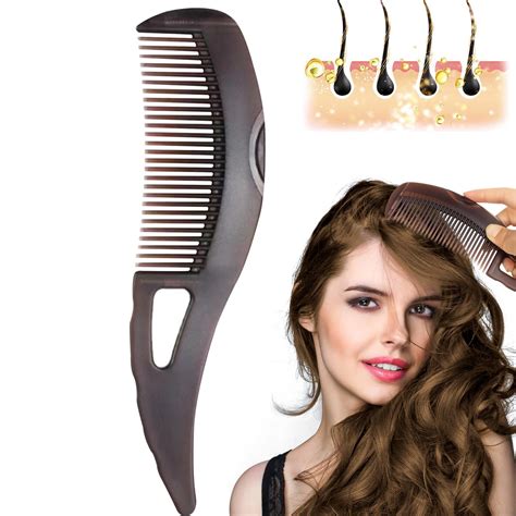 Energy Infused Hollow Scalp Massage Comb Abs Material For Hair Care Oil