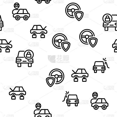 汽车盗窃矢量无缝模式