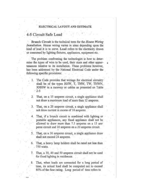 Ee Circuit Safe Load By Max Fajardo Electrical Layout Book Pdf