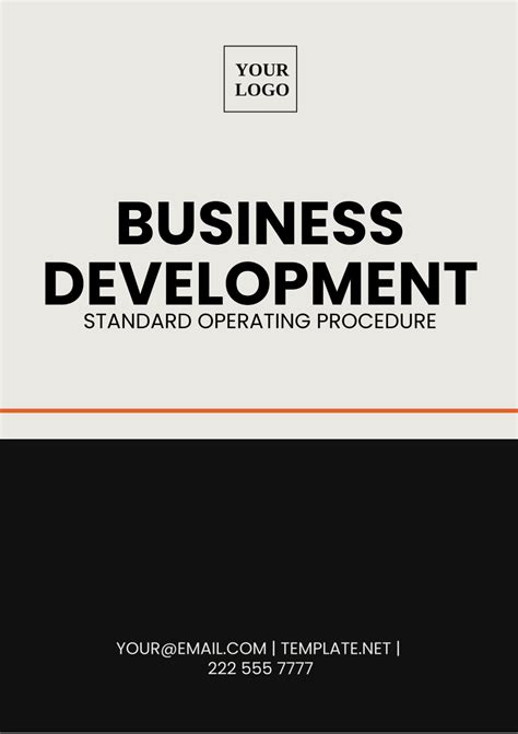 Free Business Development Sop Template To Edit Online