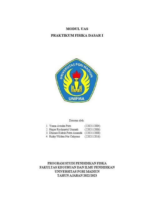 Modul Uas Praktikum Fisika Dasar I Pdf