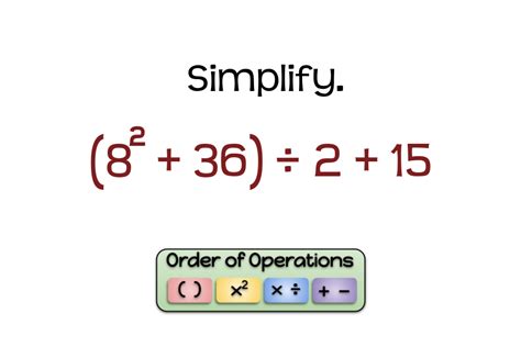 Simplify 82 36 2 15 Order Of Operation X2 StudyX