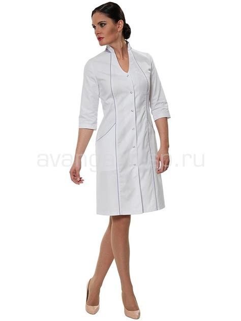 Халат женский LL1103 | Медицинская одежда, Спецодежда, Халат
