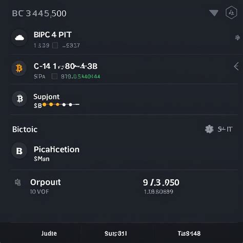 Sleek Bitcoin Trading App Interface 1034 Btc Overview
