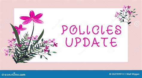 Inspiration Showing Sign Policies Update Business Concept Act Of Adding New Information Or