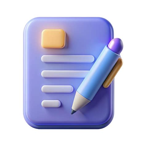 Premium Photo 3d Homework Icon 3d Paper And Pen Symbol 3d Homework Symbol