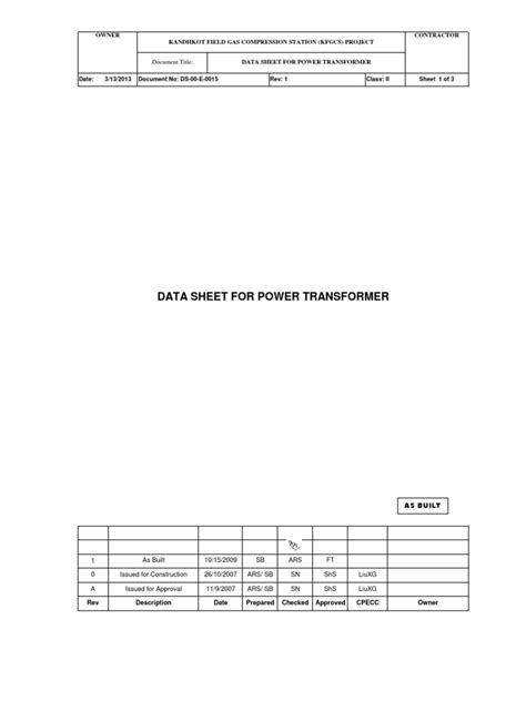 Data Sheet For Power Transformer Transformer Vacuum Tube