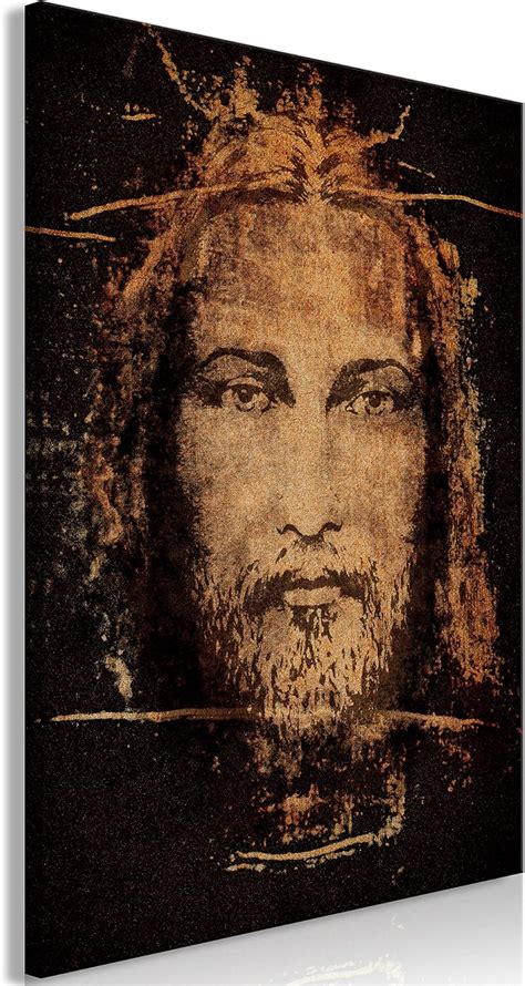 Murando Cuadro Sobre Lienzo No Tejido Jesucristo 30 X 45 Cm Pintura De