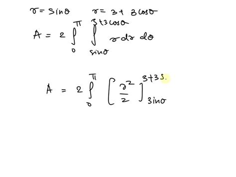 Solved Find The Exact Total Area Inside Both Of The Circle Rsintheta