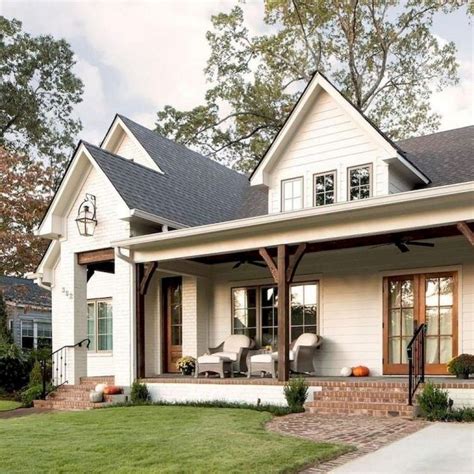 Big White Modern Farmhouse Exterior Ideas Inspiration And Design Guide